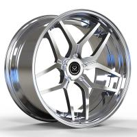 China BMW M3 G80 Chrome 2 Piece Forged Wheels 21x10.5 and 21x11.5 for sale