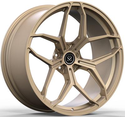 China 19x9.5 and 10.5 Bronze Custom 1 Piece Forged Wheels for 2004 E46 M3 for sale