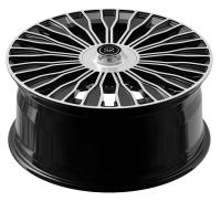 China Gloss Black Machined Spokes 23