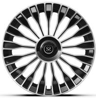 China Gloss Black Machined Spokes 23