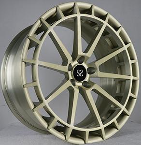 China Light Gold Brushed 20x9.5 2-PC Rims for 2002 Audi RS6 for sale