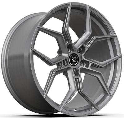 China 21x9.5ET46/21x11ET58 5x130/71.6 Grey Custom 1-PC Forged Rims for PORSCHE CAYENNE for sale