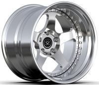 China Polished Custom 2-PC Forged Rims of 19x12 for 2021 Porsche GT4 for sale