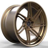 China 20x9.5 and 21x12 Bronze Brushed 2 Piece Forged Wheels for Porsche 911 for sale