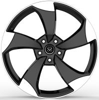 China 20x9.0  Gloss Black Machined Replica Style for Audi A4 for sale