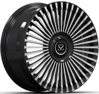 China 19x8.5 and 19x9.0 Gloss Black Diamond Cutting Face 1-PC Forged Rims for Mercedes-Benz v class bus for sale