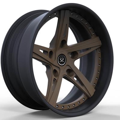 China 2010 AUDI S5 COUPE　Custom 2-PC Forged Rims Bronze and Black 20