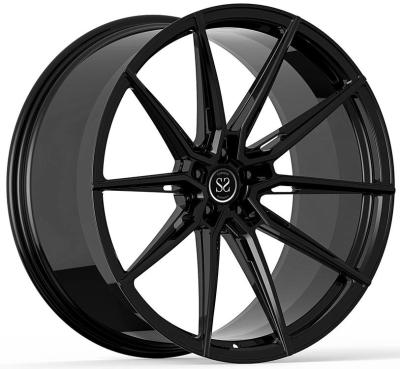 China 21x9.5 and 21x11 Piano Black Custom 1-PC forged Rims with 5x130 bolt pattern for Porsche for sale