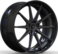 China VW caddy C20 18x8.0 Custom 2-PC Forged Rims Grey Disc and Black Barrels for sale