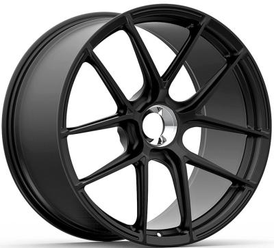 China 21x9.5 and 21x12 Gloss Black Custom 1-PC Center Lock Rims for Porsche 911 Turbo S 2015 for sale