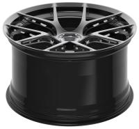 China Porsche Turbo 21x9.5 and 22x12 Hyper Silver,Black 1 Piece Forged Wheels for sale