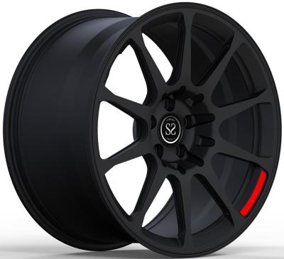 China Audi R8 2014 18x8.0 and 18x11 Satin Black Custom 1-PC Forged Rims for sale