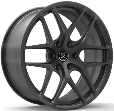 China 24X10.5J Black Brushed 1-PC Forged Wheels For Toyota LX300 for sale
