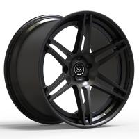 China Mercedes AMG GTC 20x10 and 21x11 Matt Black Custom 2-PC Forged Rims for sale