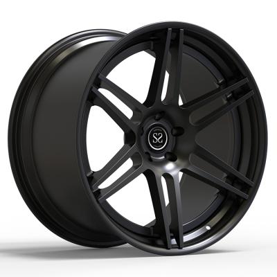 China Mercedes AMG GTC 20x10 and 21x11 Matt Black Custom 2-PC Forged Rims for sale