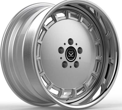 China 19x8.5ET38/19x9.5ET56/5x112/66.6 3-PC Polished+Bronze Rims For2019 Mercedes-Benz C-Class AMG C 63 S Br205 for sale