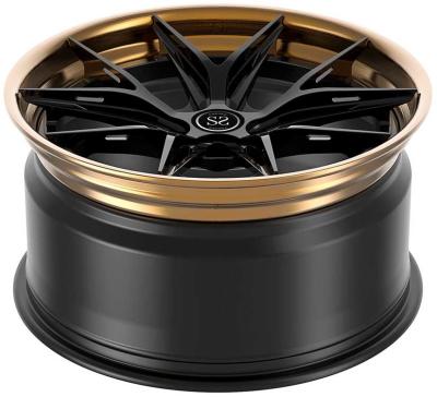 China Bronze Polished and Matt Disc 20x9.5 and 20x12 Custom 3-PC Rims for Mercedes W212 for sale