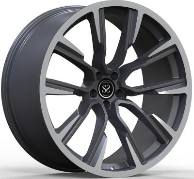 China 22x10 ET18 Gun Metal Machined Face 1 Piece Forged Wheels Monoblock Alloy for sale