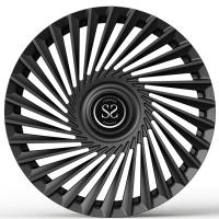 China Mercedes-Benz v class bus 18x7.5 Satin Black Custom 1-PC Forged Rims for sale