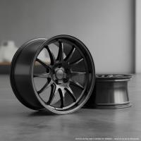 China Gloss Black 2-Piece Forged Wheels Custom PCD 6061 T6 Aluminum Alloy for Toyota Supra 1994 for sale