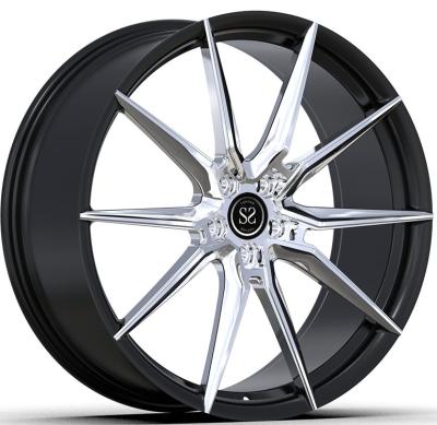China Tuning Style Custom 1-PC Rims Polished Face and Black Barrel 20
