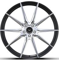 China Tuning Style Custom 1-PC Rims Polished Face and Black Barrel 20