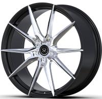 China Tuning Style Custom 1-PC Rims Polished Face and Black Barrel 20