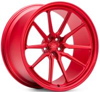 China Custom Spokes and Caps Red 1 Piece Forged Wheels 17