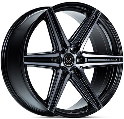 China 5-Spokes Custom 1 Piece Forged Wheels Polished Spokes and Gloss Back 18