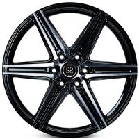 China 5-Spokes Custom 1 Piece Forged Wheels Polished Spokes and Gloss Back 18