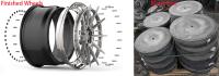 China Custom 3-PC Forged Rims 19x9.0 and 19x12 For  Mustang 350 chasee 20 for sale