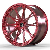 China VOYAH FREE 20x8.5 Polished Red 1 Piece Forged Wheels for sale