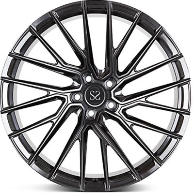 China Black Chrome 1-PC Forged Wheels 17~ 24 inches for sale