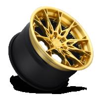 China Tesla Model Y 19 20 and 21 inches 3-PC Rims in Custom Gold Face for sale