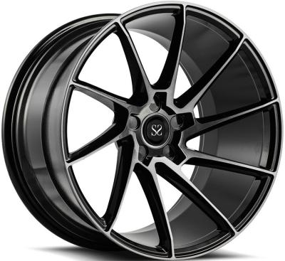 China 18x8.0 Satin Black Polished Face Custom 1-PC Forged Wheels for Audi A1 for sale