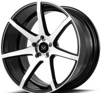 China Black Machined Face 16 17 and 18 inches 1 Piece Forged Wheels for Audi A3 for sale