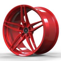 China Audi Q3 Custom Forged 1-PC Aluminum Alloy Rims Candy Red 18x7.0 for sale