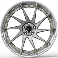 China Staggered 21 and 22 inches Grey+Polished Custom 2 Piece Forged Wheels for BMW X5 M F95 for sale