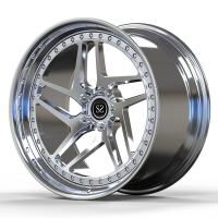 China 7Jx18 Chrome 2-PC Forged Rims for Toyota Yaris XP210 for sale