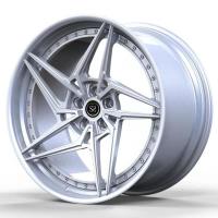 China BMW I8 Custom 2PC Forged Aluminum Alloy Rims Staggered 20x8.5 And 20x9 Matt Silver for sale