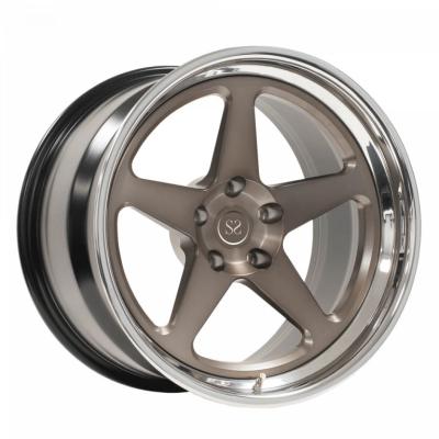 China 20-Inch 3-Piece Forged Deep Lip Wheels with -30 to -50 Offset for BMW 535 | 5x120 PCD for sale