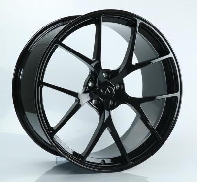 China 21x9J Gloss Black Forged Lexus Wheels 6061-T6 Aluminum Alloy with 55 ET Offset for sale