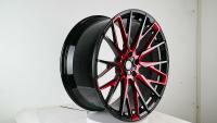 China 21x10 Inch Staggered Flame Red Forged Wheel Rim for Mercedes-Benz - Custom PCD 100-150, ET 3-68 for sale
