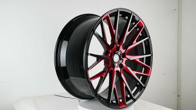 China 21x10 Inch Staggered Flame Red Forged Wheel Rim for Mercedes-Benz - Custom PCD 100-150, ET 3-68 for sale