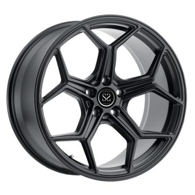 China Custom 23 24 Black one piece forged wheels with 5x112  5x120 For BMW X5 X6 for sale