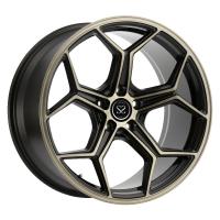 China Custom 23 24 Black one piece forged wheels with 5x112  5x120 For BMW X5 X6 for sale