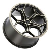 China Custom 23 24 Black one piece forged wheels with 5x112  5x120 For BMW X5 X6 for sale