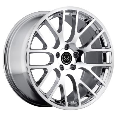 China 17-22 Inch Forged Alloy Wheels with Black Machine Face Polish - Custom PCD 100-150mm & ET 7-88mm for sale