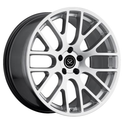 China 18-22 Inch Silver Black Forged Aluminum Alloy Wheels with 54.1-110mm CB and Custom PCD Options for sale