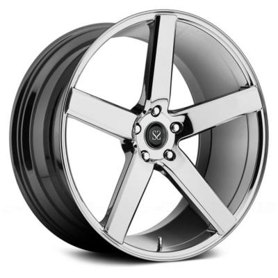 China 5 spokes forged wheels rims 18 19 20 21 22